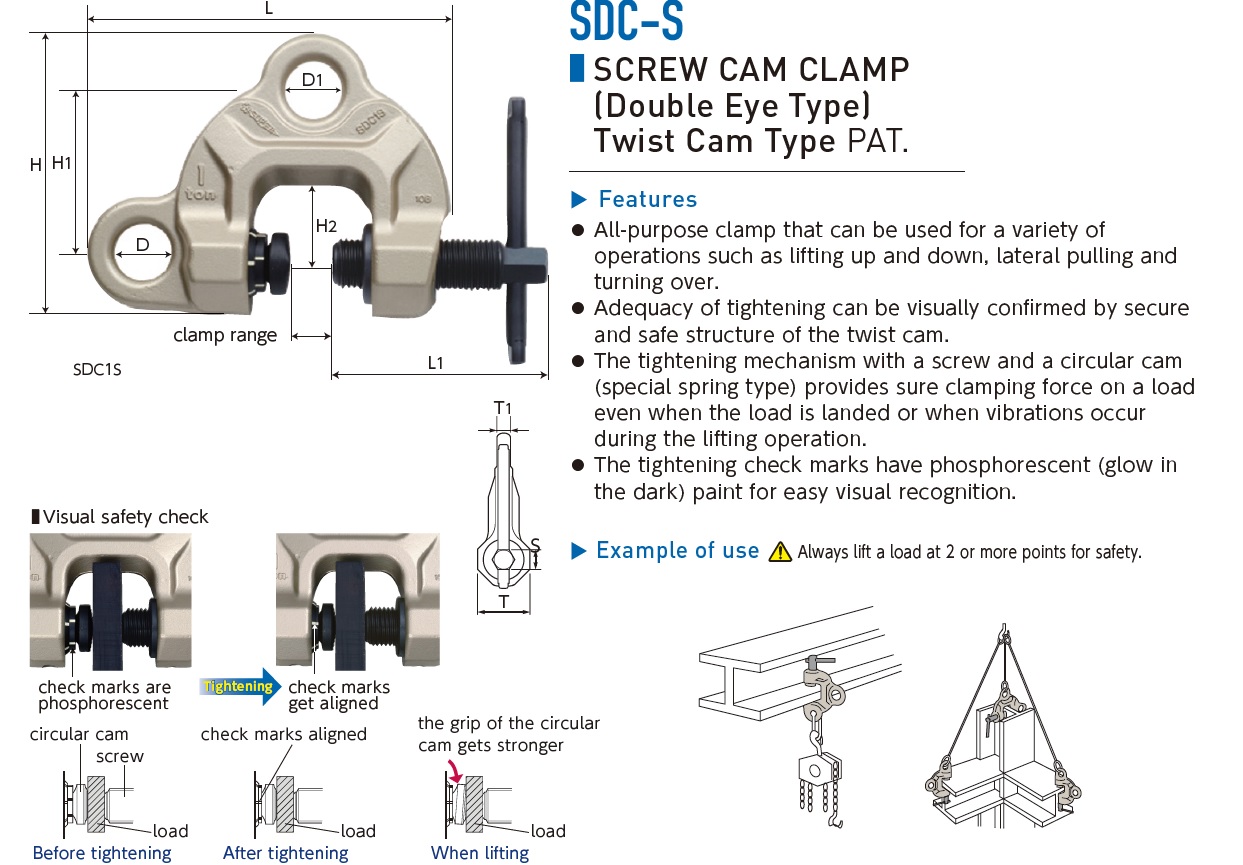 Ichiban Precision Sdn Bhd - Supertool - Supertool Screw Cam ClaMP (Double Eye Type) Twist cam ...
